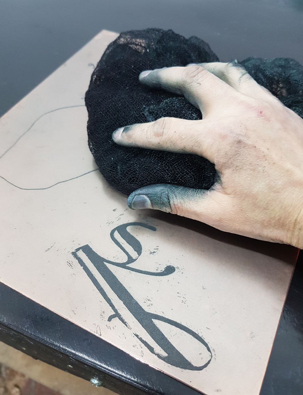 The printmaking process