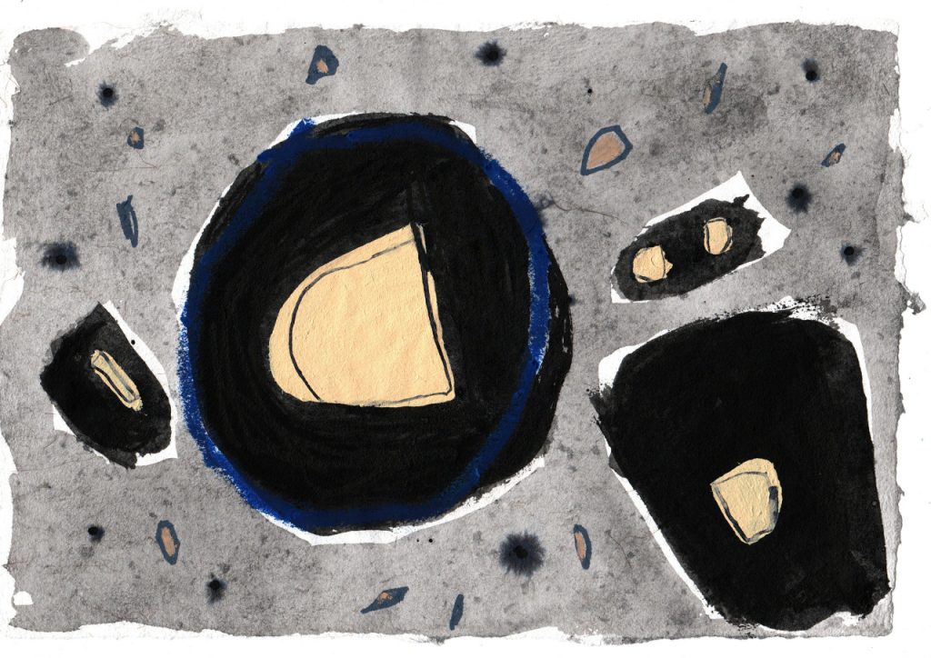 Abstract Drawings on Hand Made Paper – beA mAhAn